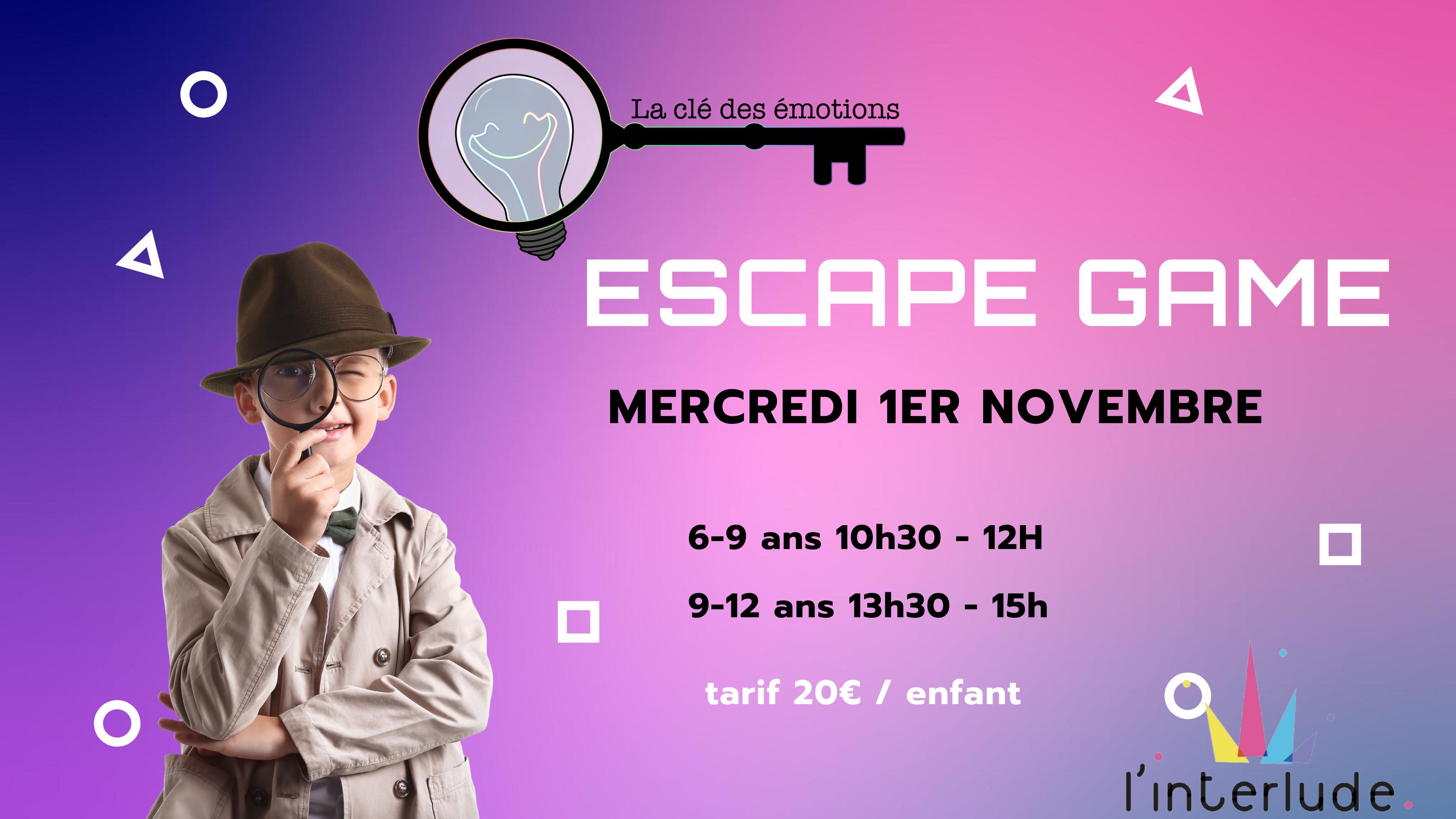 Escape game "La clé des émotions" à l'Interlude à Dijon | Kidiklik